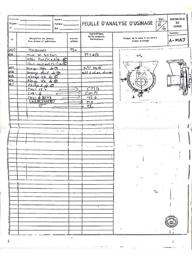 Bac F1 2007 Analyse de Fabrication | PDF