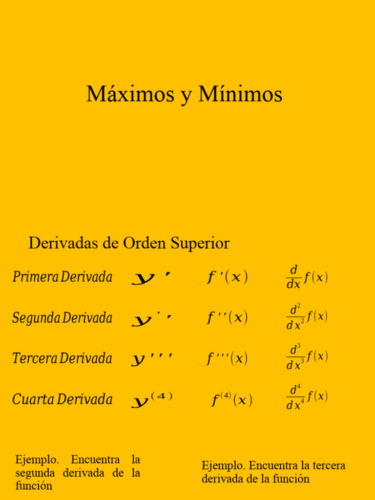 Maximos y Minimos | PDF | Intervalo (Matemáticas) | Derivado
