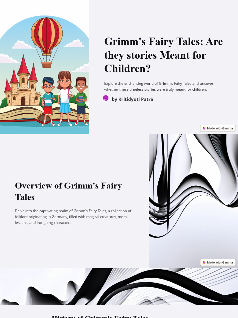 Themes in Grimm's Fairy Tales | PDF | Brothers Grimm | Fairy Tales