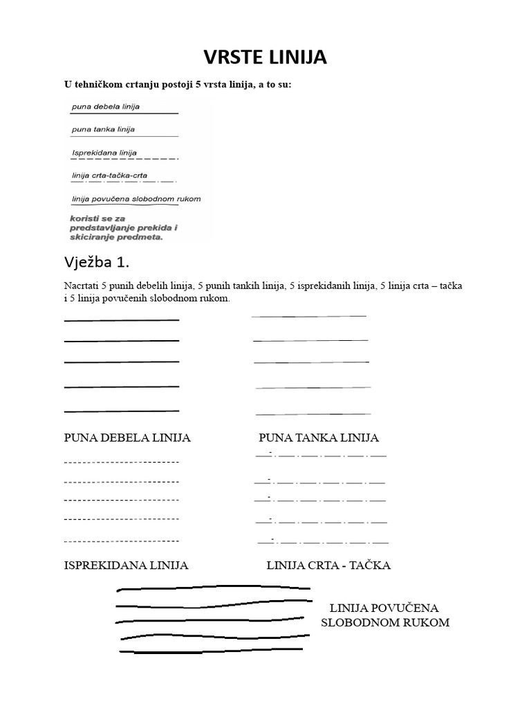 Vrste Linija | PDF