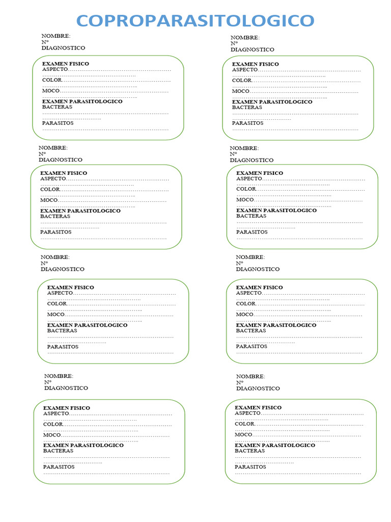 Formato de Copro | PDF | Ciencia y matemáticas
