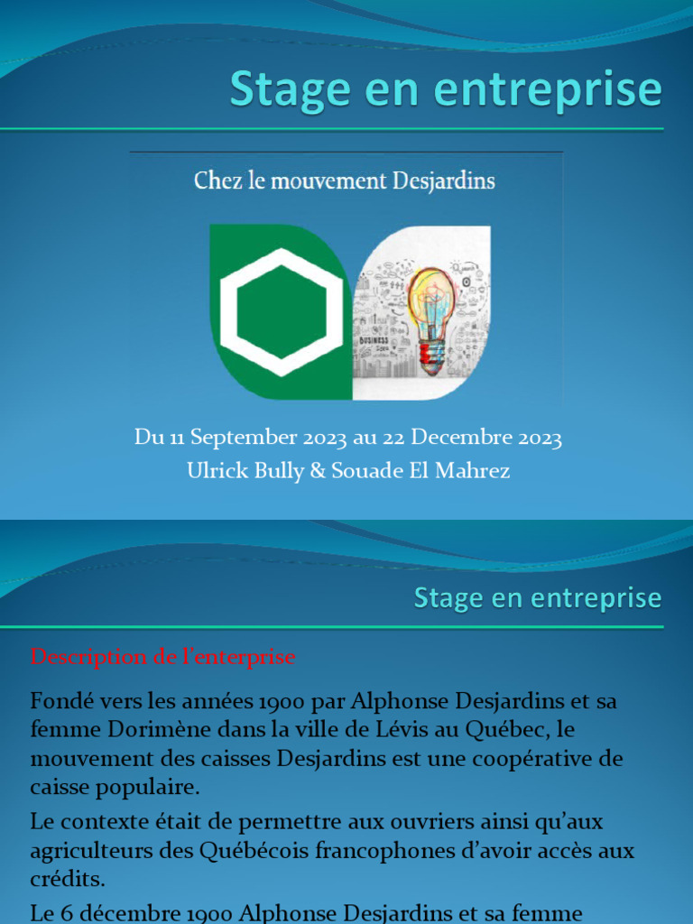Presentation de Stage | PDF | Itil | Business