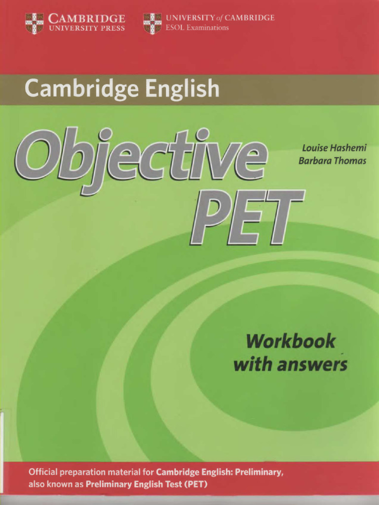 Cambridge English Objective PET Second e | PDF