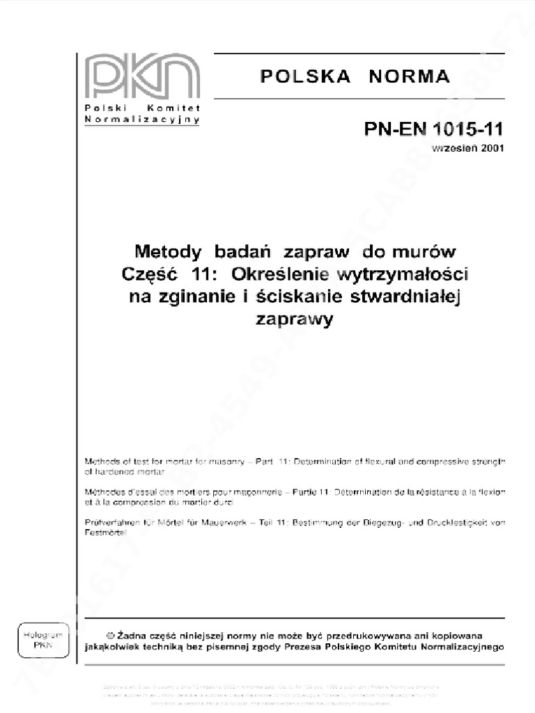 Pn-En 1015-11 | PDF