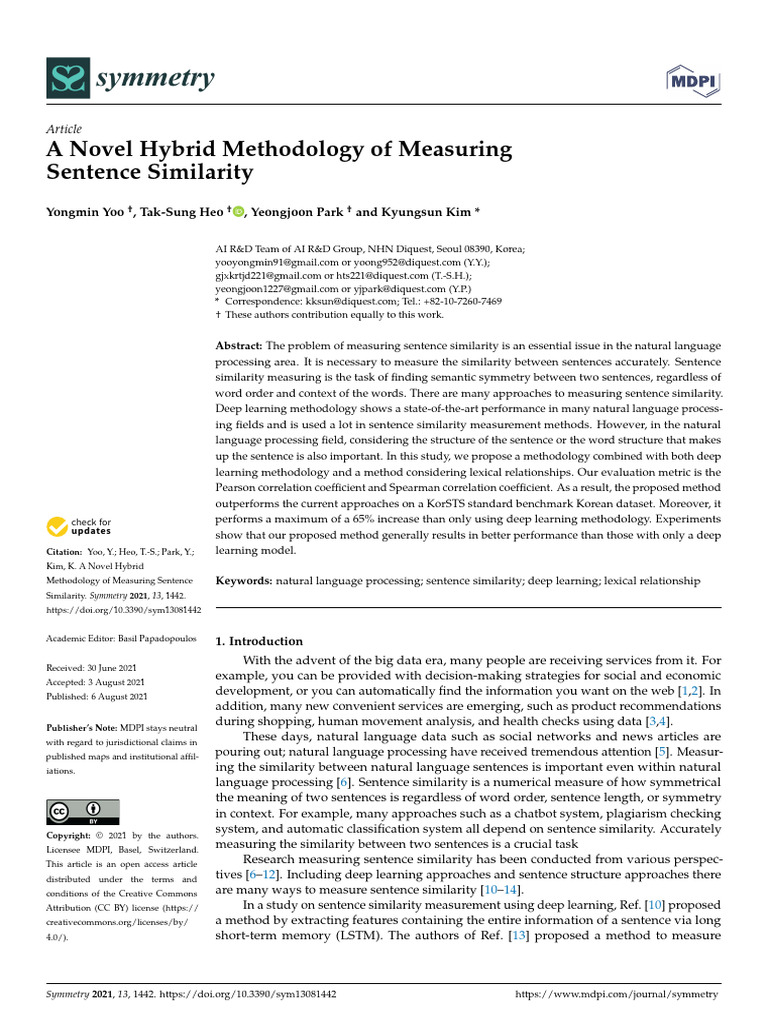 A Novel Hybrid Methodology of Measuring | PDF | Deep Learning | Cognitive Science