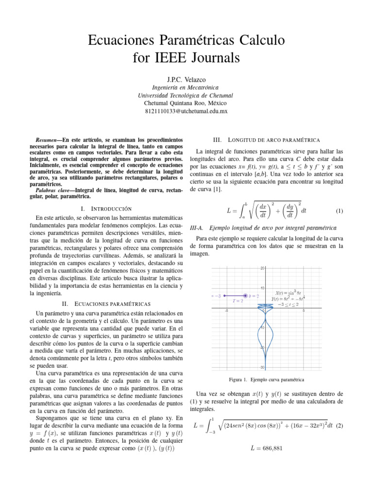 Plantilla para IEEE Copy | PDF | Integral | Variable (Matemáticas)