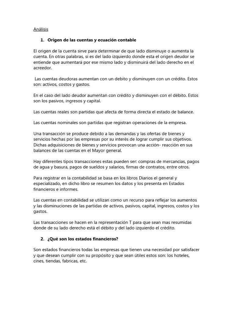 Análisis - Yarleny | PDF | Contabilidad | Estado financiero