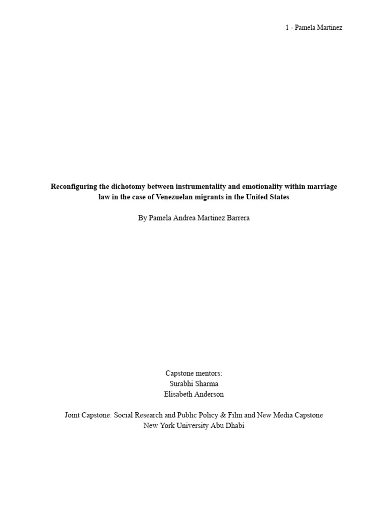 Reconfiguring The Dichotomy Between Instrumentality and Emotionality in ... Reconfiguring The Dichotomy Between Instrumentality and Emotionality in ...