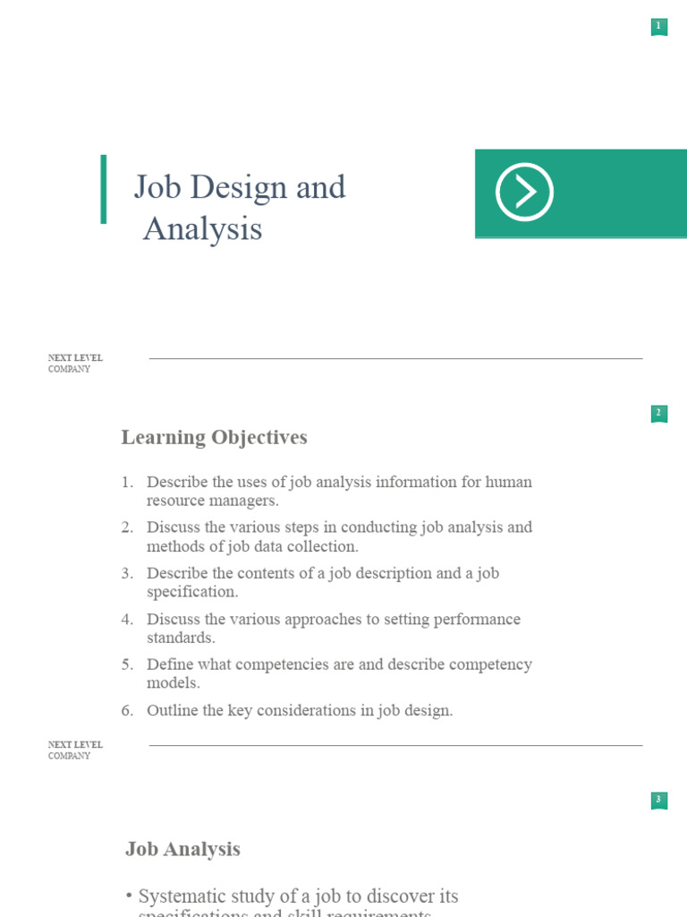 Chapter 2 - Job Analysis and Design | Download Free PDF | Competence (Human Resources) | Employment