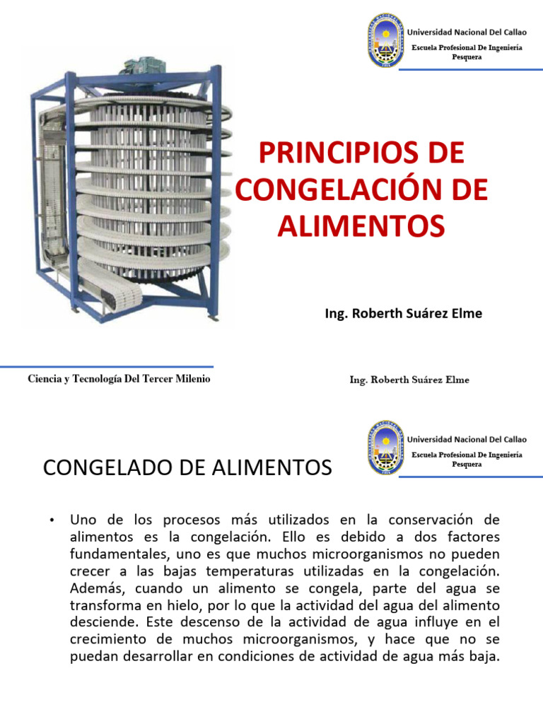 Principios de congelación de alimentos | PDF | Agua | Solubilidad