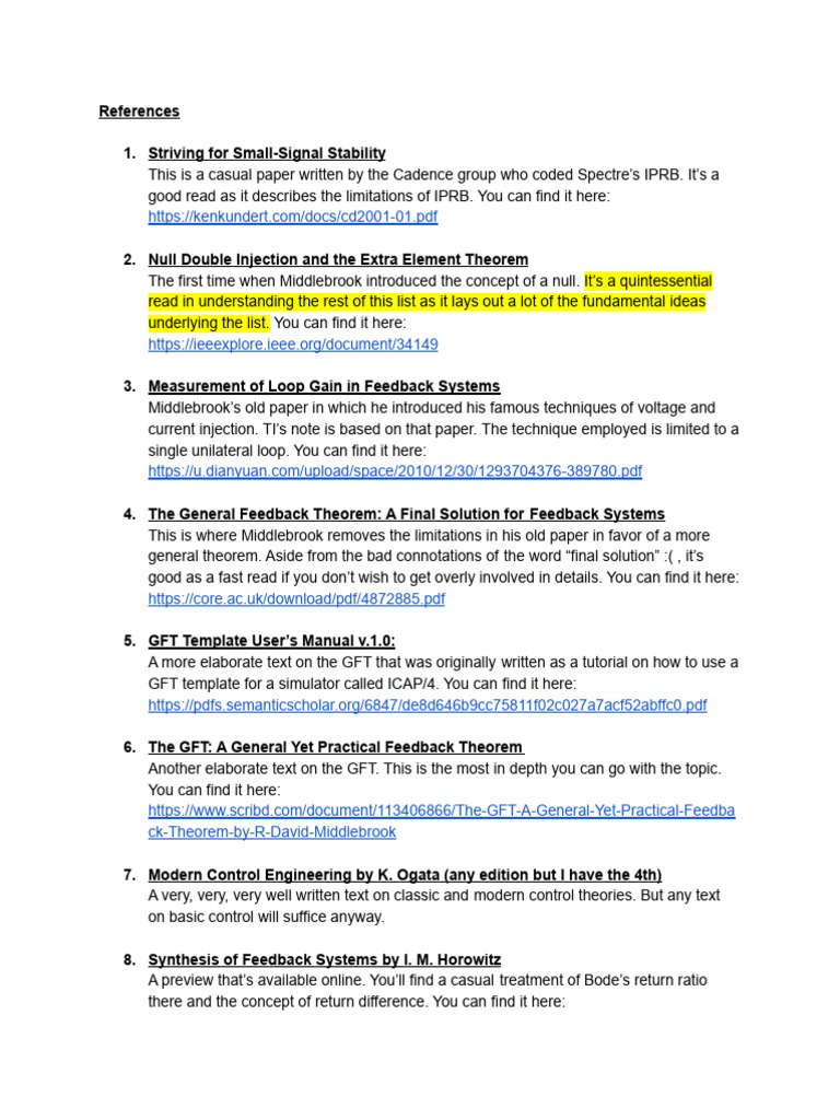 References For FB Stability Loop Measurement Presentation | PDF ...