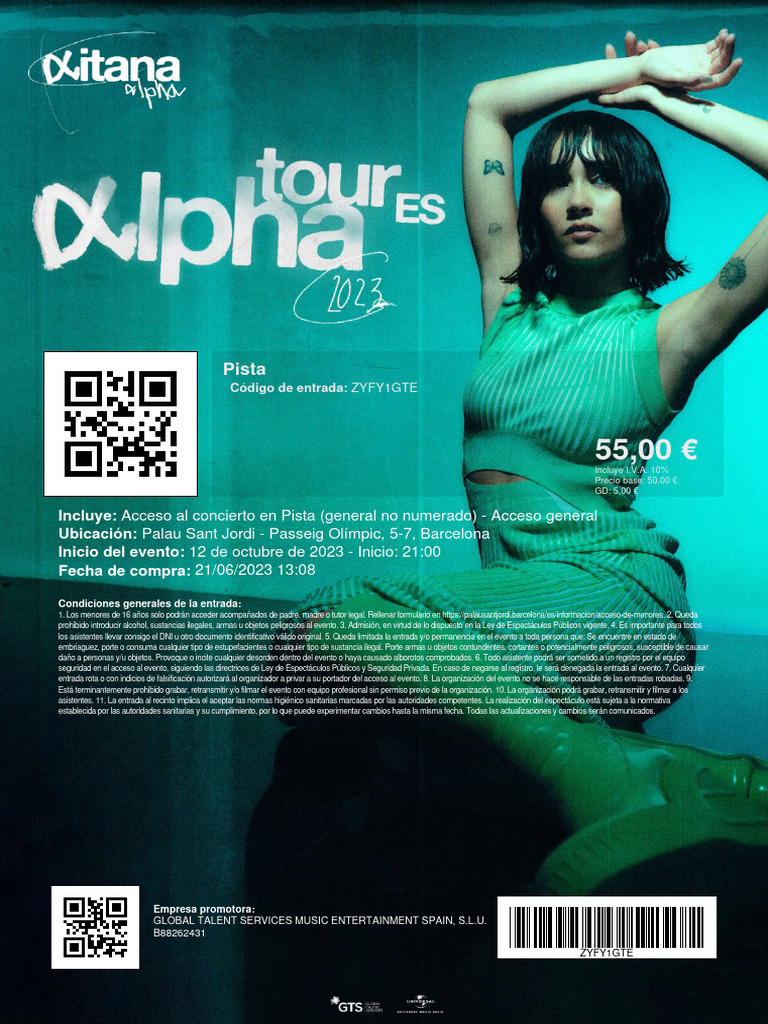 Entrada Aitana | PDF