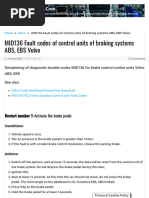 Volvo Trucks Mid 128 Fault Codes | PDF | Relay | Electrical Engineering