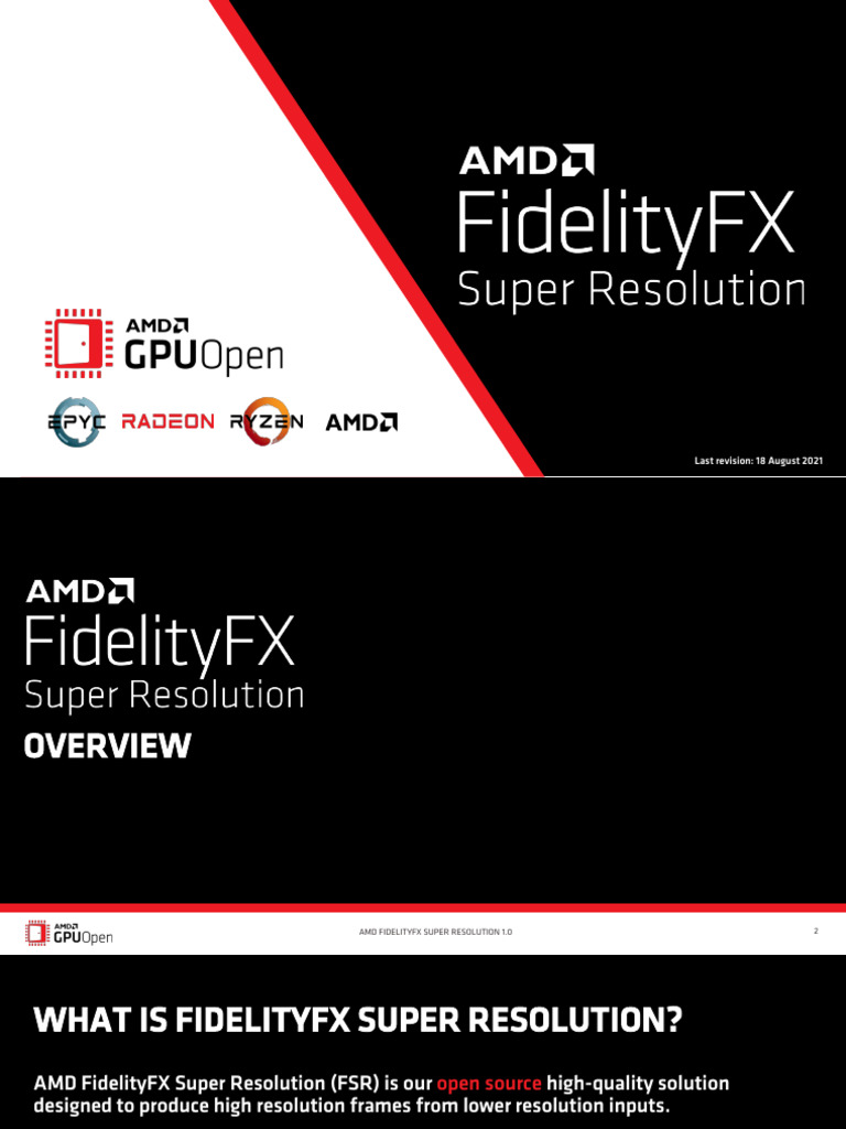 FidelityFX FSR Overview Integration | PDF | Graphics Processing Unit ...