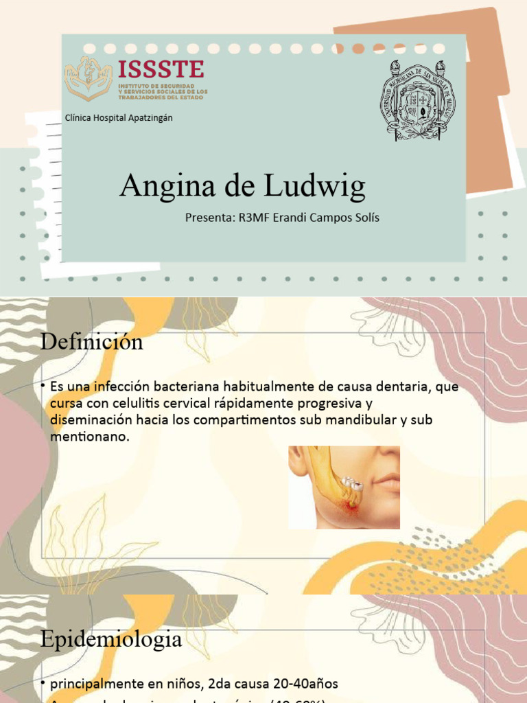 Manejo y Tratamiento de Angina de Ludwig | PDF | Penicilina | Medicina ...