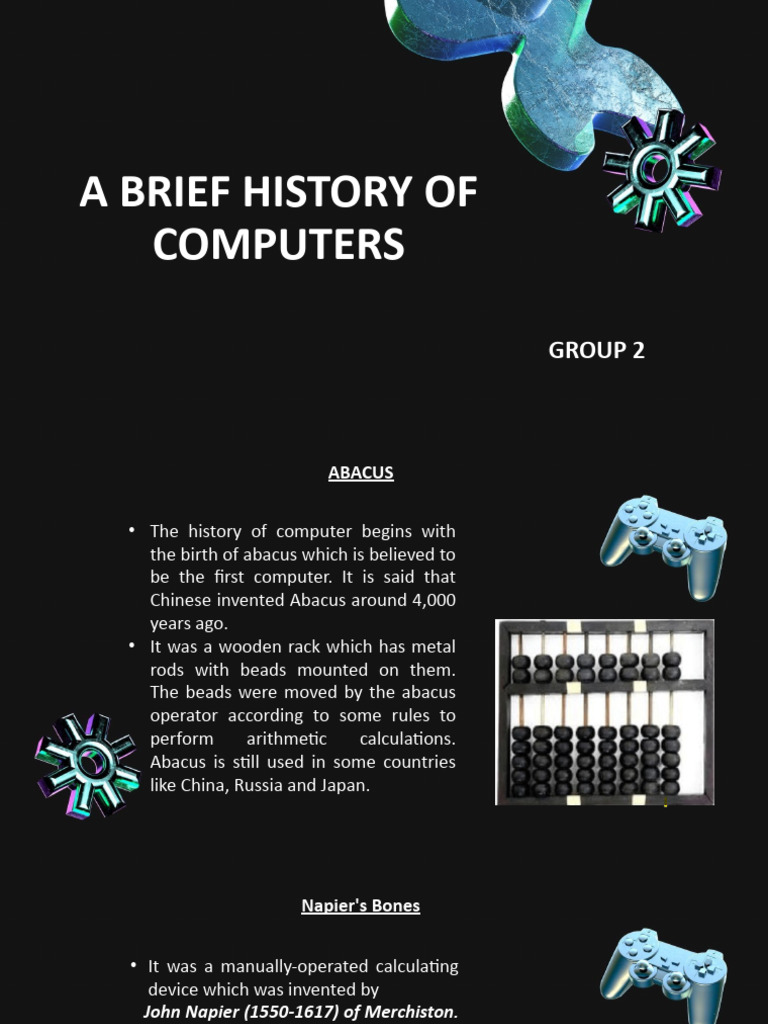 Brief History of Computers | PDF | Integrated Circuit | Computer Data ...