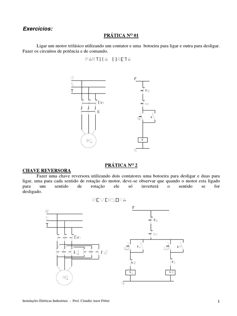 Exercícios Praticos de 1 a 8 | PDF | Energia elétrica | Engenharia Civil Exercícios Praticos de 1 a 8 | PDF | Energia elétrica | Engenharia Civil