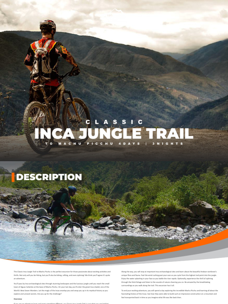 Travel Brochure Inca Jungle Trail Machu Picchu 4d Download Free Pdf