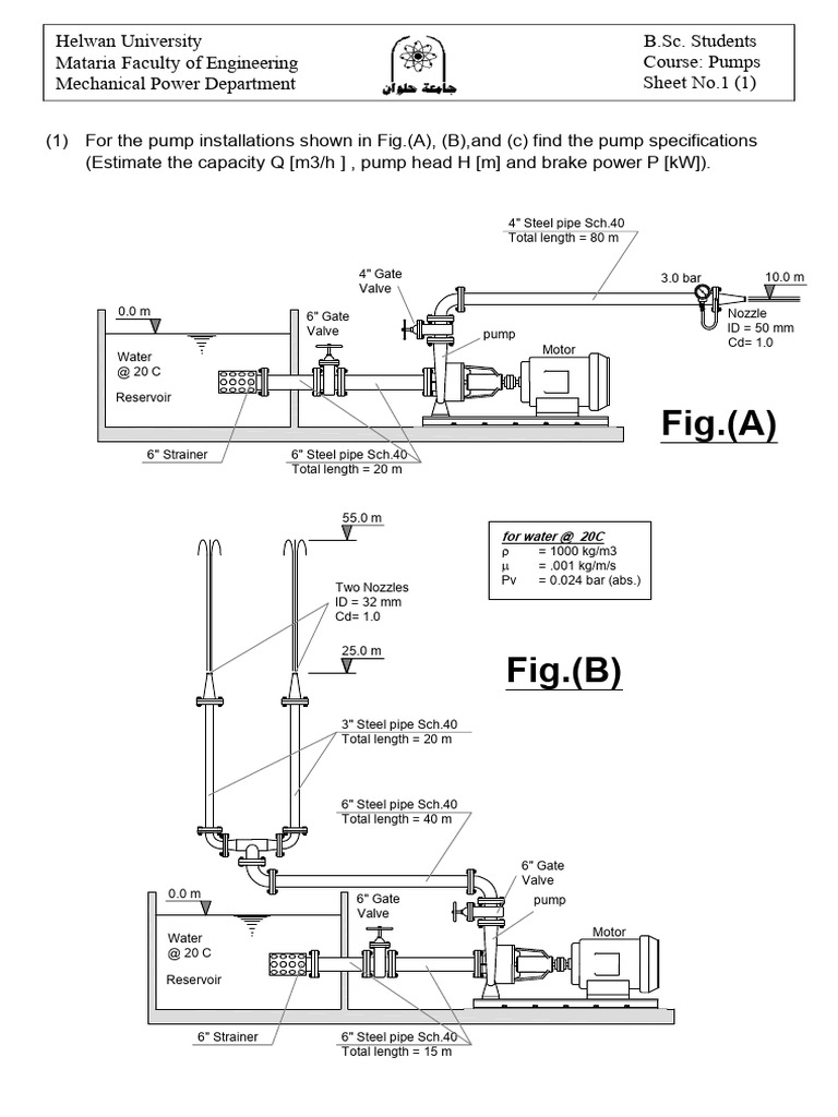 Pump System Design Calculations | PDF | Pump | Pipe (Fluid Conveyance)