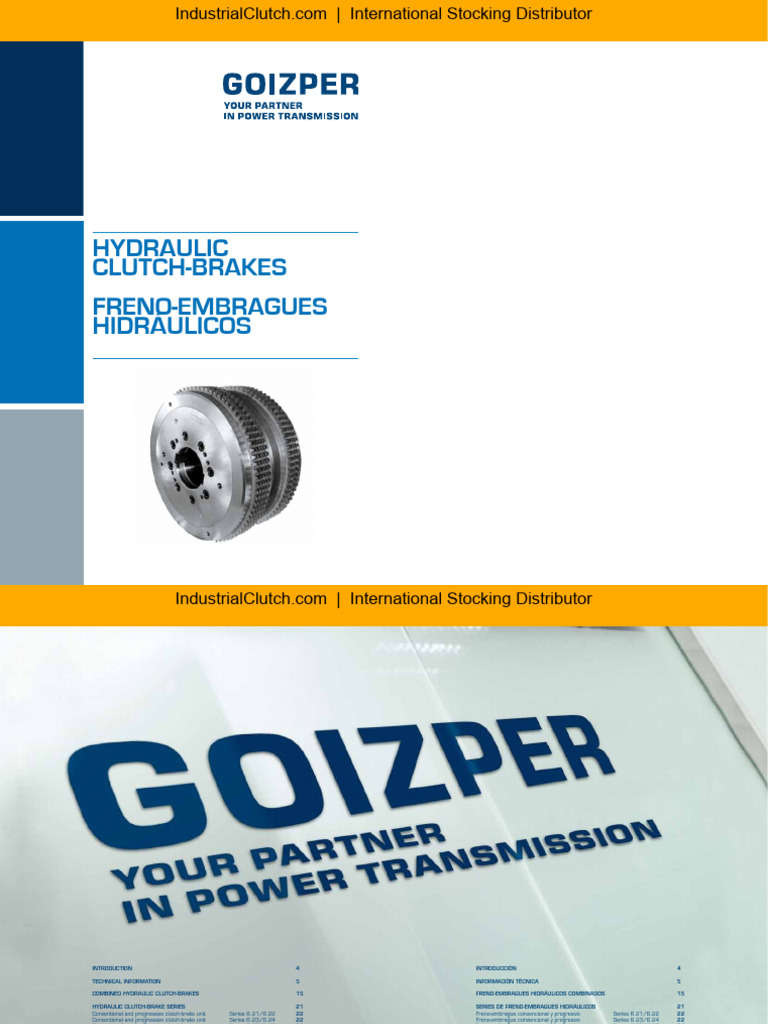 Goizper-Hydraulic - Icp 1 | PDF | Embrague | Mecánica