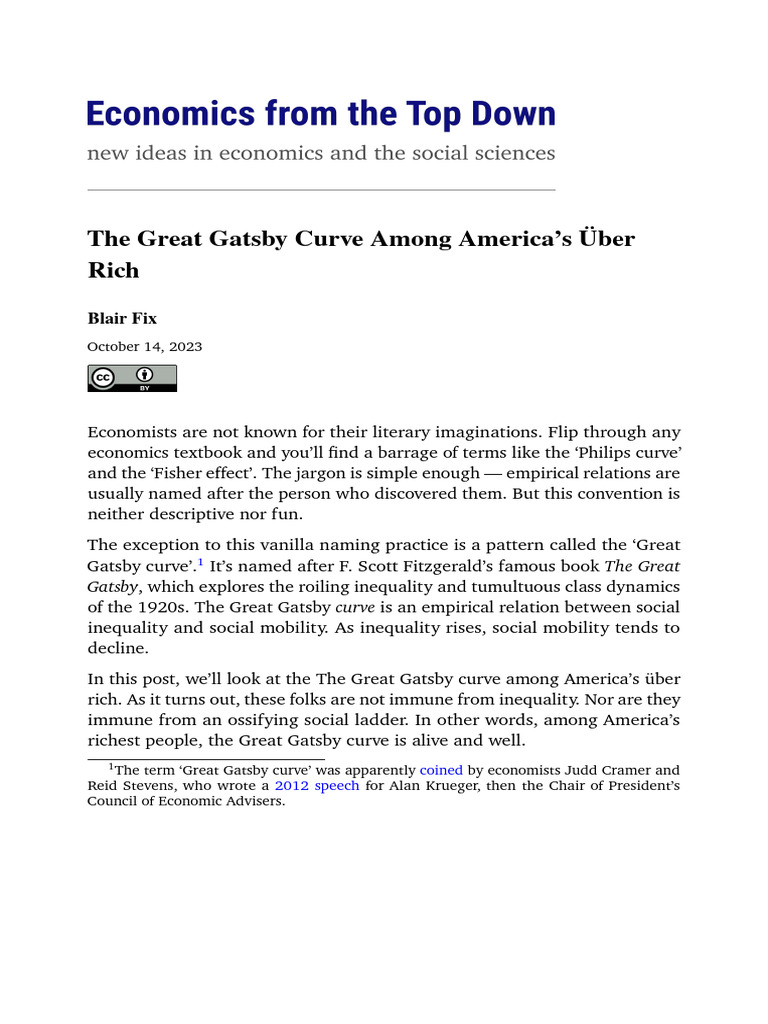 Fix Gatsby 20231014 | PDF | Economic Inequality | Discrimination & Race ... Fix Gatsby 20231014 | PDF | Economic Inequality | Discrimination & Race ...