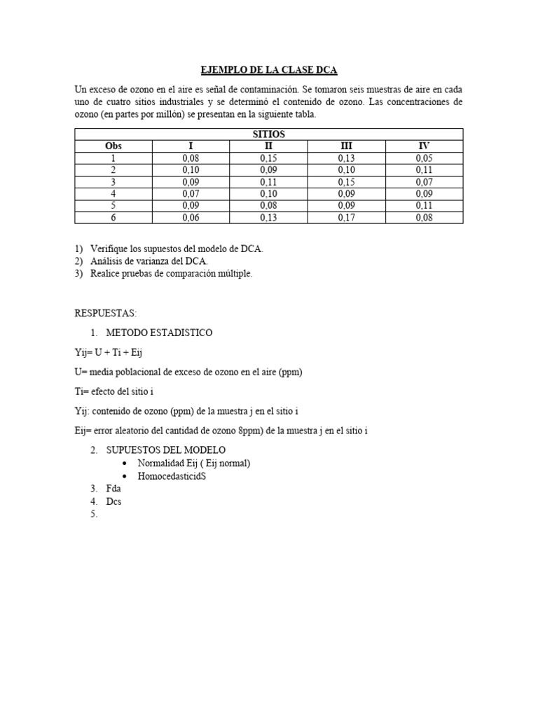 Ejercicio de La Clase 2 (DCA) | PDF