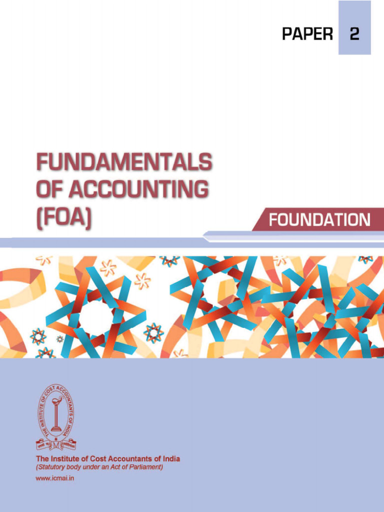 Foa 1 | PDF | Debits And Credits | Depreciation