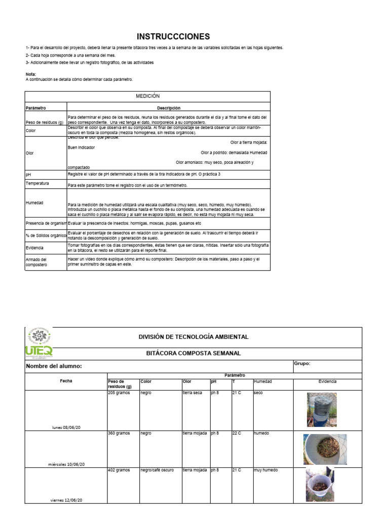 Bitácora Composta | PDF | Compost