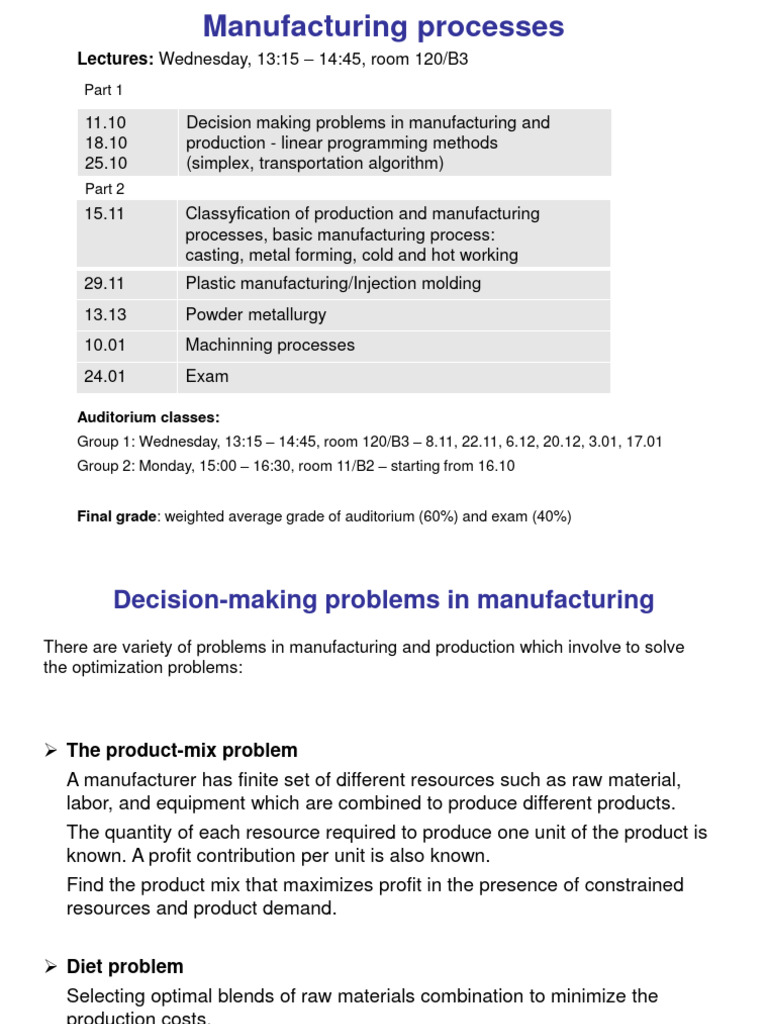 Lecture 01 Simplex | PDF | Linear Programming | Mathematical Optimization