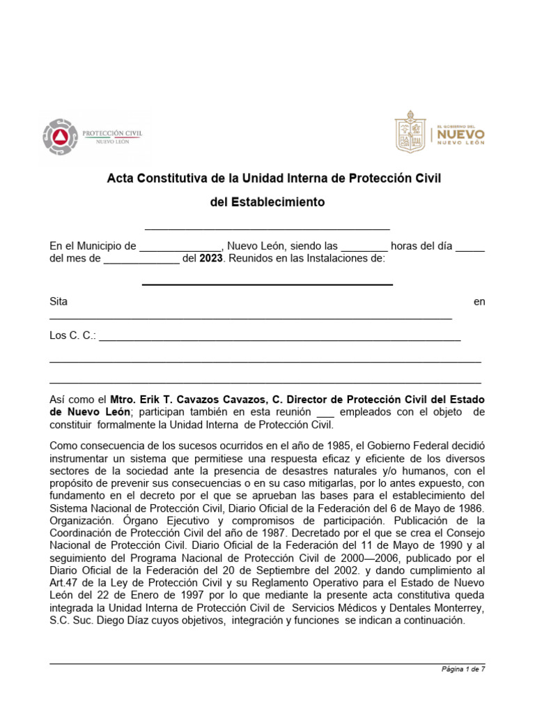 Registro Y Tramite En Protección Civil Pdf Defensa Civil