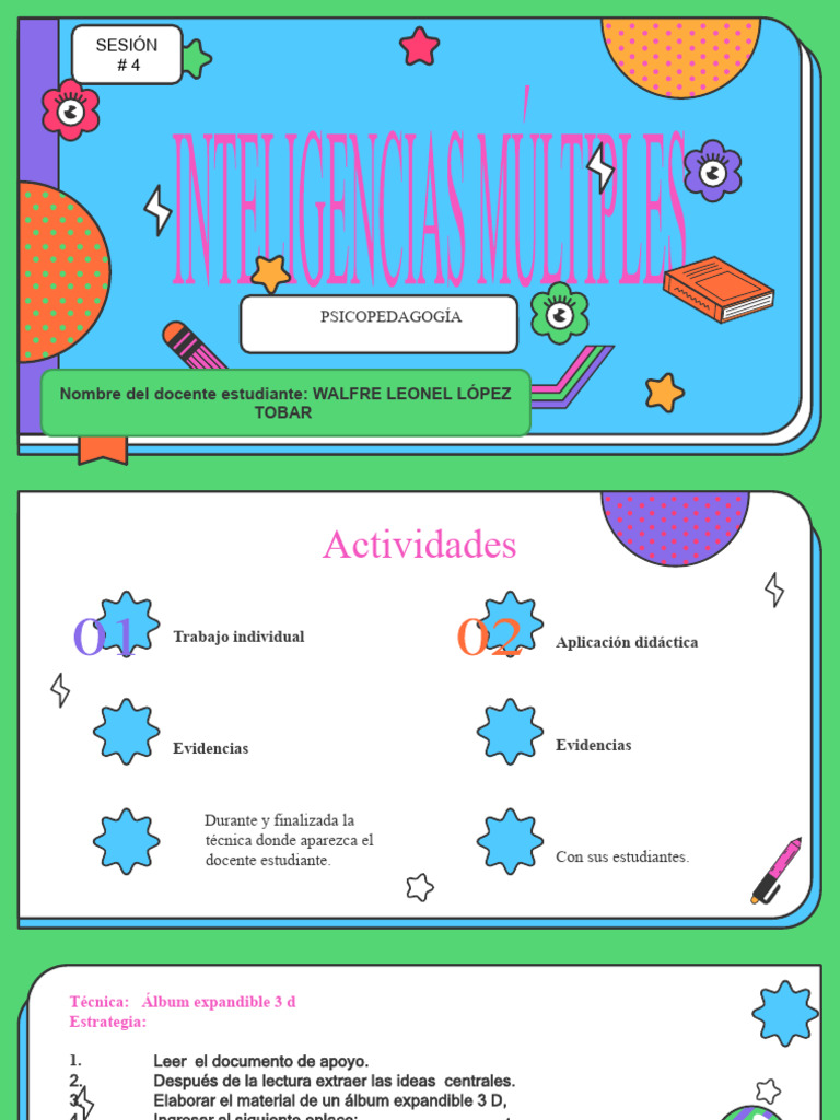 Trabajo Sesión # 4 WALFRE LEONEL LÓPEZ TOBAR | PDF | Maestros | Aprendizaje