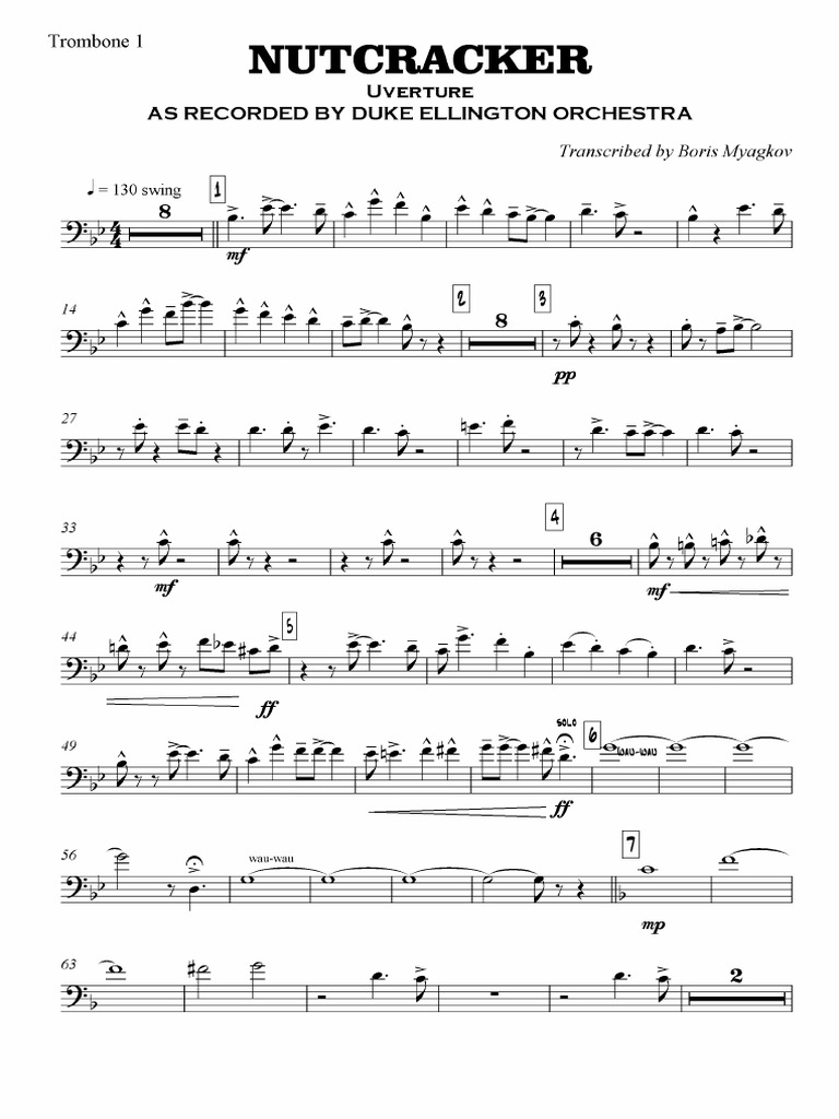 Nutcracker-Overture - Trombones | PDF