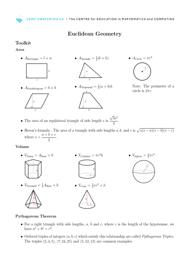 Euclidean Geometry | PDF | Circle | Angle