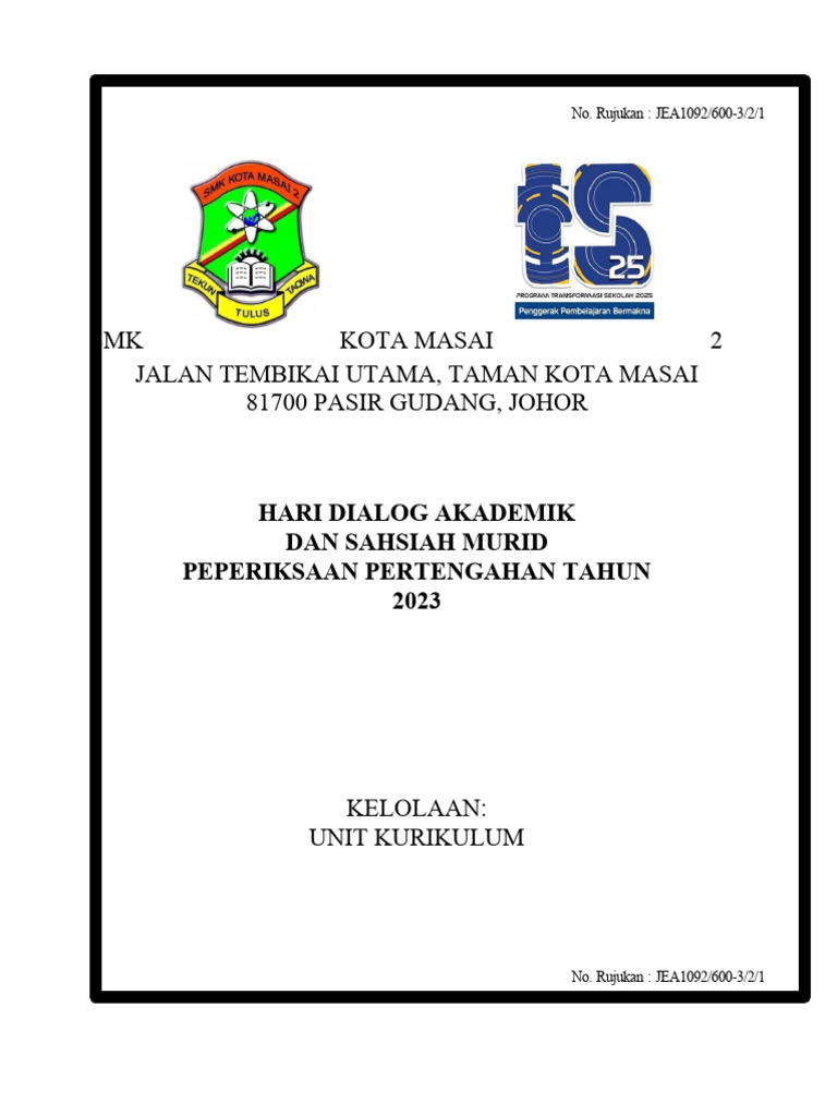 Kertas Kerja Hari Temu Mesra Edit | PDF