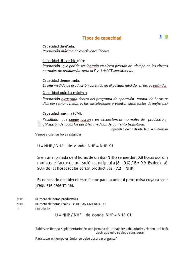 Planeación y Control de La Capacidad | PDF