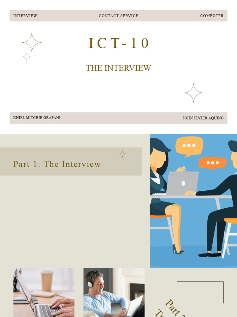 Ict 10 Interview | PDF | Conversation | Communication