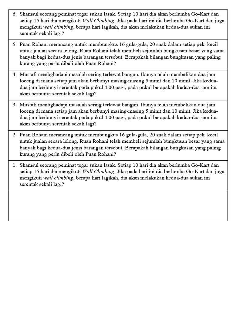 Latihan Penyelesaian Masalah GSTK | PDF