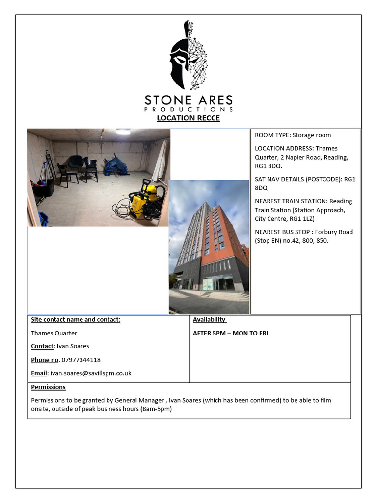 Unit 8 - Location Recce | PDF