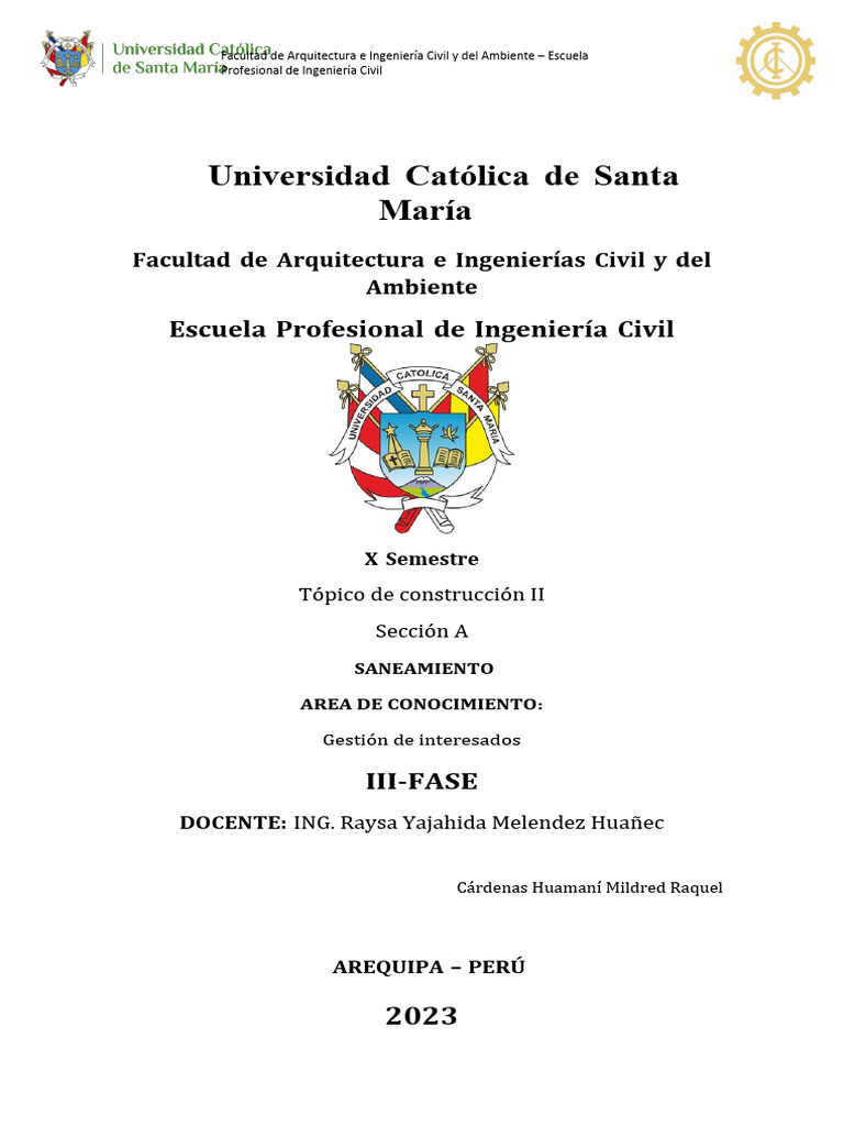 Gestion de Interesados | PDF