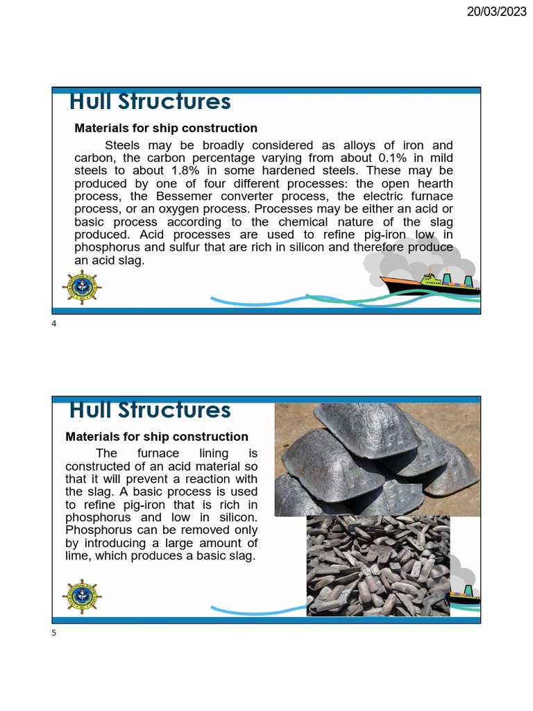 Shipbuilding Materials Guide | PDF | Steel | Composite Material