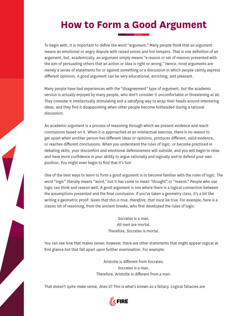 Mastering Effective Argumentation | PDF | Fallacy | Argument