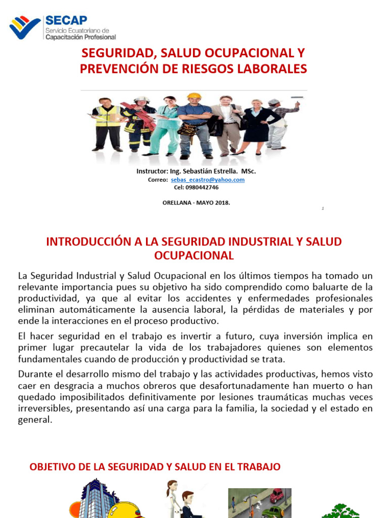 Prevencion de Riesgos - Secap | PDF | Seguridad y salud ocupacional | Factores humanos y ergonomía