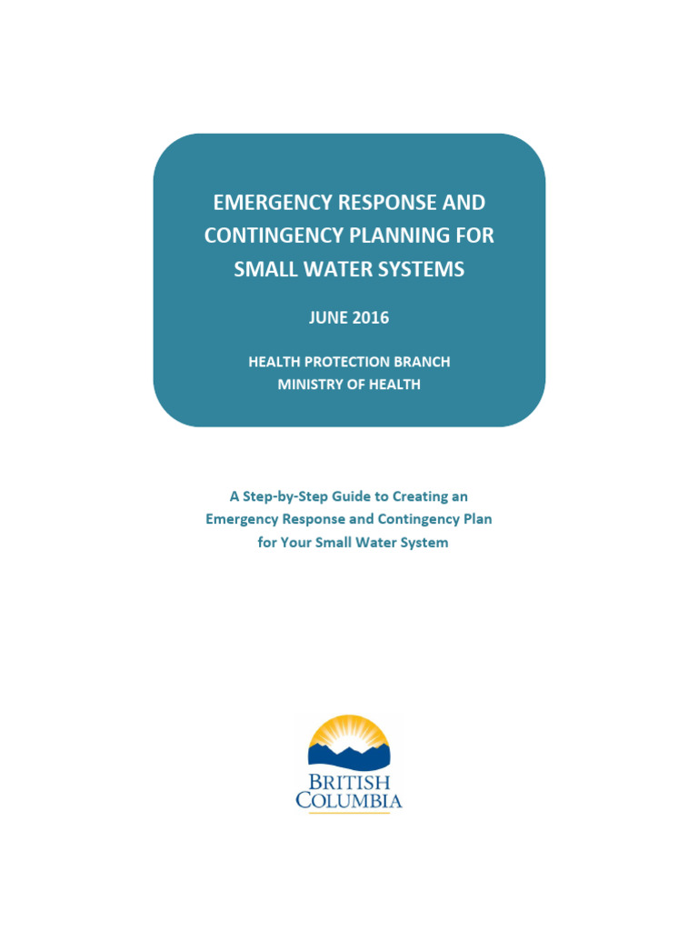 Emergency Response Contingency Plan | PDF | Emergency Management ...