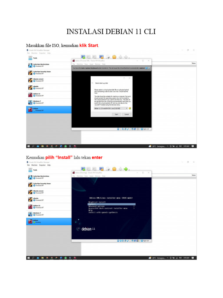 Panduan Instalasi Debian 11 CLI | PDF | Teknologi & Rekayasa