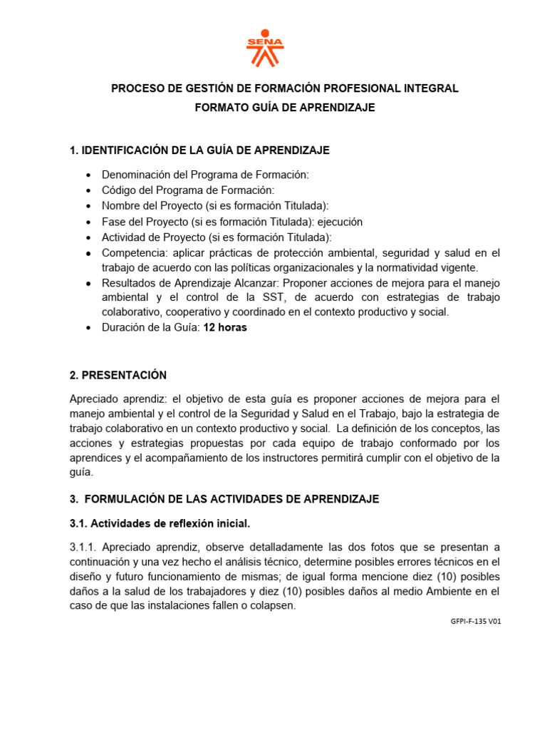 Guía de Aprendizaje RAP 3 SST | PDF | Residuos | Business