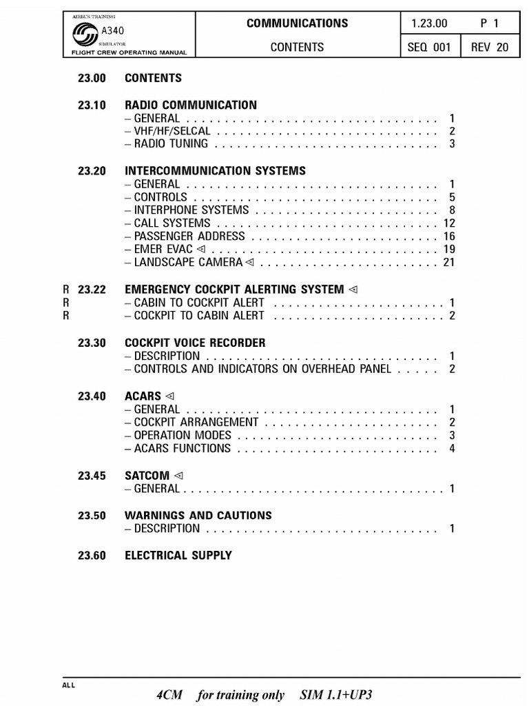 FCOM A340 Communications | PDF