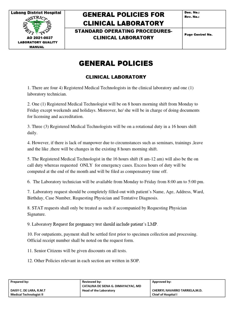 Laboratory Quality Manual Overview | PDF | Medical Laboratory | Health Care