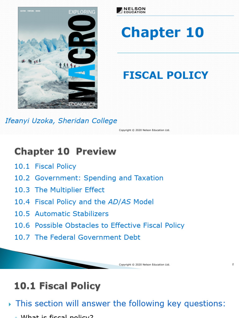 CH 10 | PDF | Fiscal Policy | Fiscal Multiplier