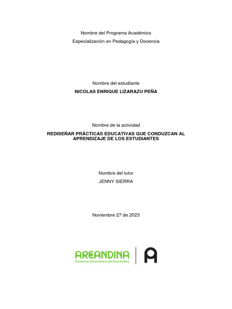 Seminario Pedagogia y Aprendizaje Actividad Eje 3 | PDF | Maestros | Aprendizaje