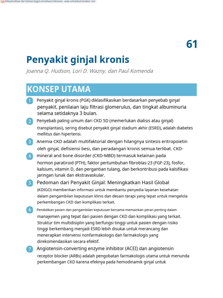 Translate Dipiro 11 Bab Gagal Ginjal | PDF | Pengembangan Diri